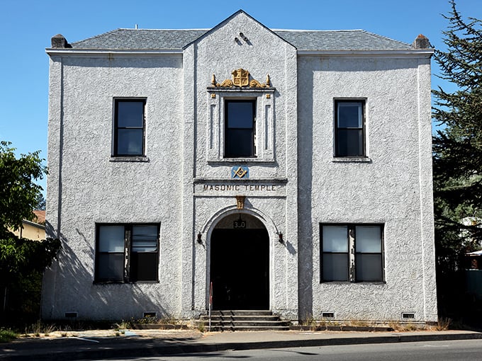 This stately Masonic Temple stands as a silent witness to Willits' history, its dignified façade hinting at secrets within.