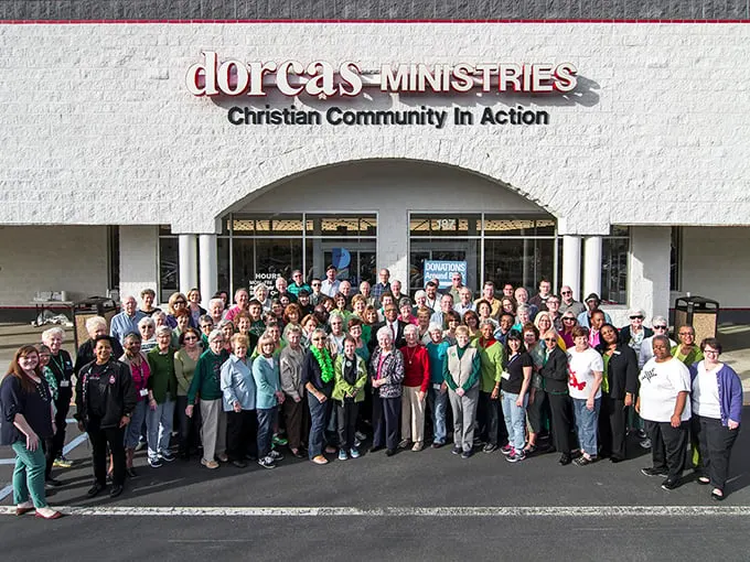 The heart and soul of Dorcas: a dedicated army of volunteers who transform yesterday's discards into tomorrow's discoveries.