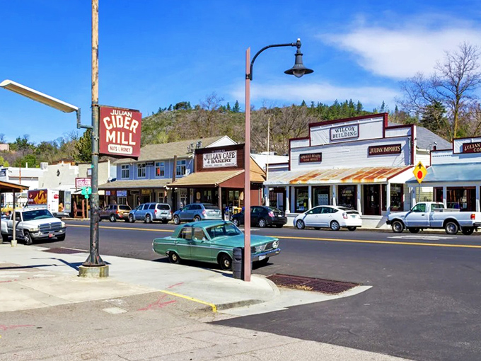 The Julian Cider Mill beckons with promises of liquid autumn in every sip.