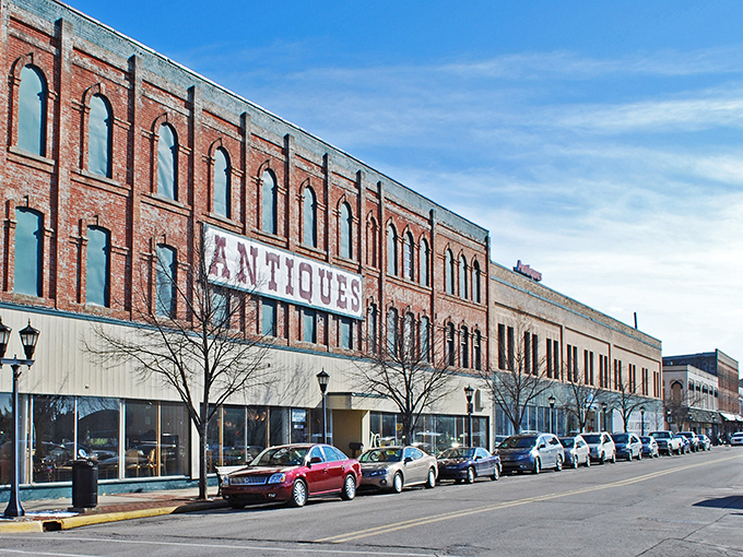 Historic brick facades along downtown's main drag aren't just pretty faces—they're time capsules housing affordable treasures waiting to be discovered.