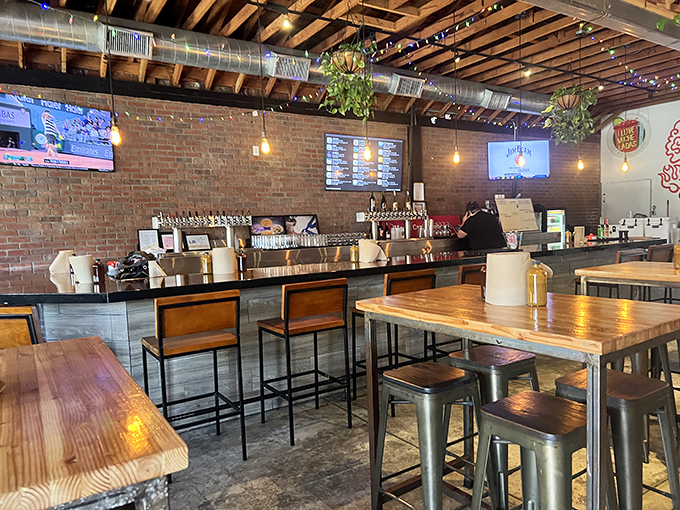 Industrial-chic meets meat-lover's paradise inside Moo's, where exposed brick and wooden beams frame what's about to become your new weekend obsession.
