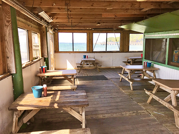 No white tablecloths here, just weathered picnic tables where memories are made between bites of Gulf-fresh seafood.