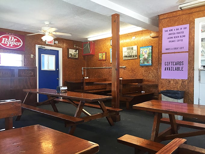 Step inside and feel like you've discovered your favorite childhood summer camp dining hall, complete with endless possibilities.