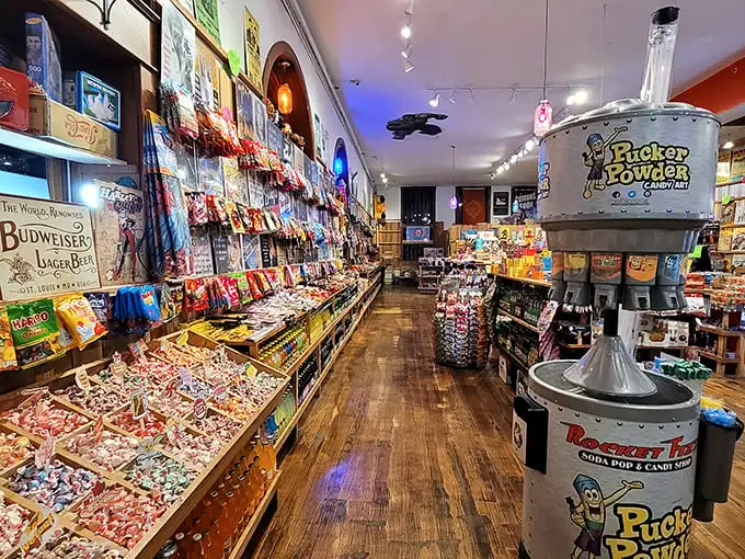 Walking into Rocket Fizz feels like stumbling into Willy Wonka's factory—if Wonka had been more interested in nostalgia than teaching moral lessons to poorly supervised children.
