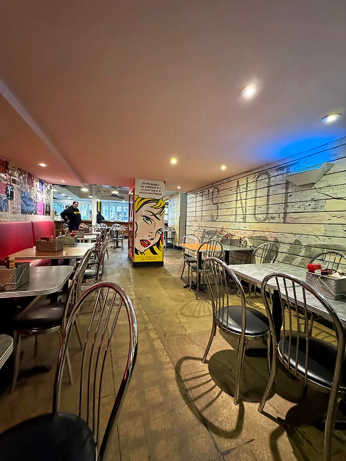 Pop art meets comfort food haven. The Roy Lichtenstein-inspired decor perfectly complements the "I know what you need right now" vibe of this Columbus institution.