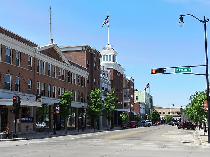 Beloit's revitalized downtown – where historic buildings house modern dreams and the parking is still mercifully abundant.