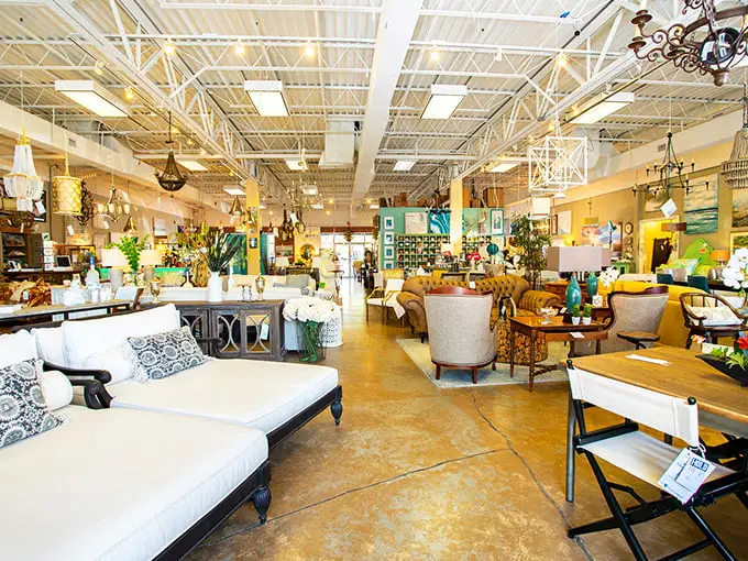 Faith Farm's spacious interior showcases furniture displays that rival any showroom - minus the pushy salespeople.