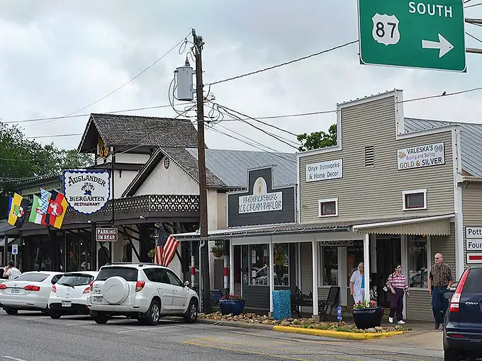Fredericksburg's charming main street shops beckon with the promise of treasures within – German heritage meets Texas hospitality in every storefront.