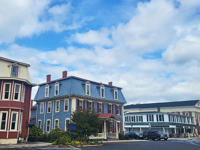 Georgetown's colorful historic buildings line streets where time seems to slow down – perfect for those seeking affordable small-town charm.