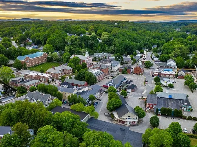 Historic brick buildings stand like friendly sentinels in Peterborough, where New England charm meets artsy affordability in perfect harmony.