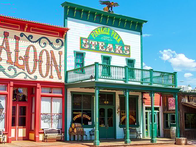 Pinnacle Peak's Wild West charm isn't just a gimmick—it's the perfect backdrop for steaks that would make John Wayne weep with joy.
