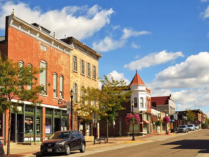 Prairie du Chien: Postcard-perfect downtown where brick buildings tell stories of river trade and the pace moves slower than molasses in January.