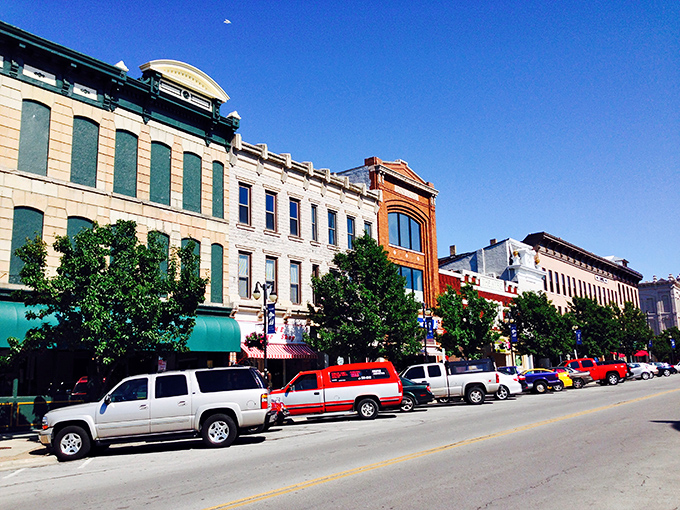 Sandusky's vibrant downtown buildings pop with color, like a movie set where small-town charm comes without the Hollywood price tag.