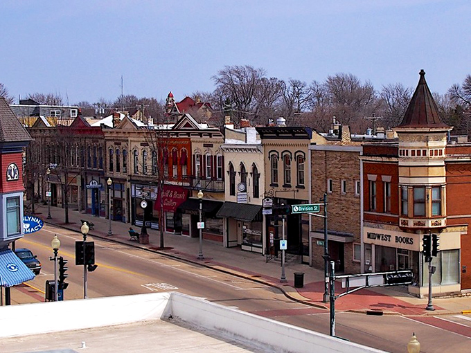 Neenah's downtown could double as a time machine—classic architecture with modern shops tucked behind those gorgeous brick facades. 