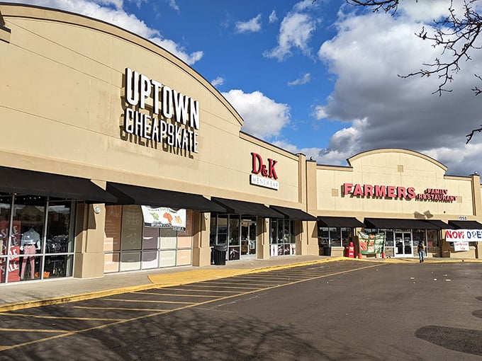 Retail therapy without the retail prices! Uptown Cheapskate's storefront promises fashion salvation for the style-conscious bargain hunter.