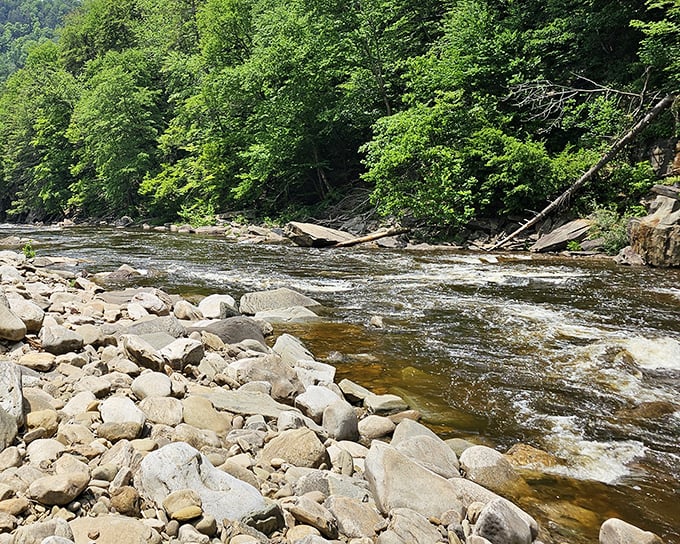 Worlds End State Park in summer – where crystal clear waters meet ancient rocks in a scene straight from a daydream.