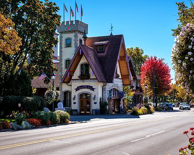 The corner of Main Street in Frankenmuth—where German heritage and Midwest hospitality create the perfect small-town cocktail.