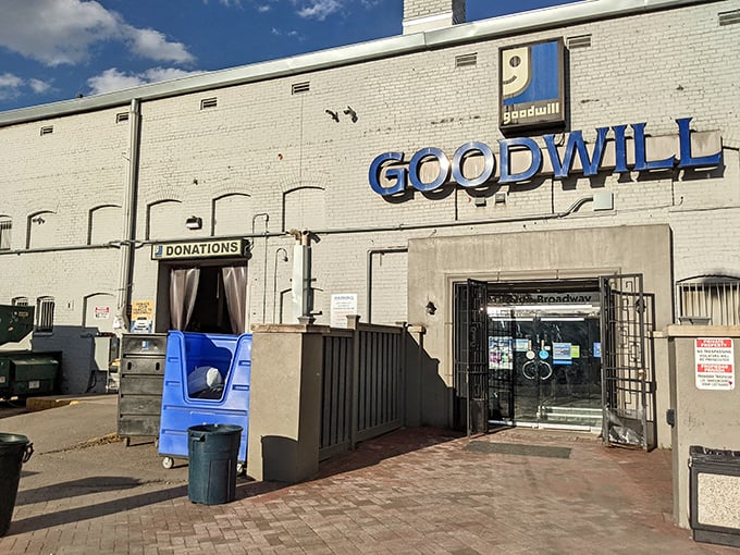 This Goodwill location could be mistaken for a small castle of curiosities. Indiana Jones would approve of this quest! 