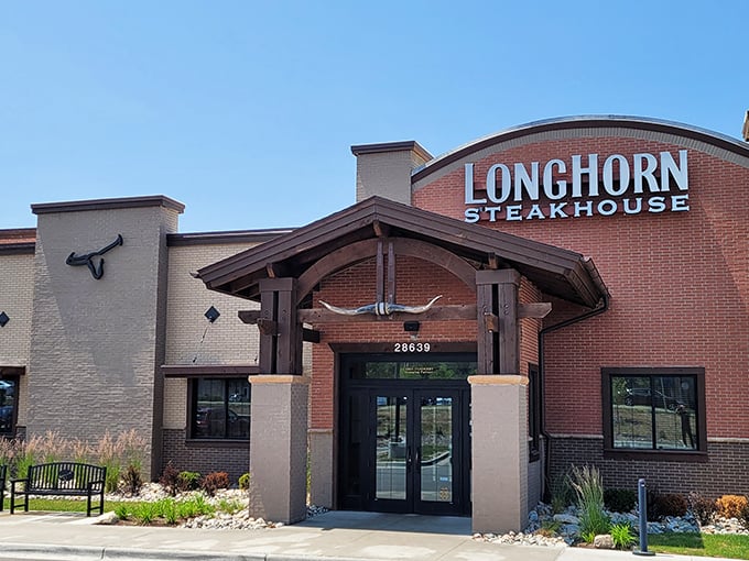 That iconic longhorn silhouette isn't just decoration—it's a beacon calling all steak lovers home.