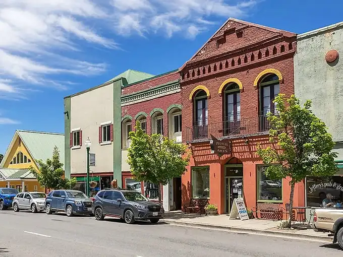 Historic brick buildings give Quincy's downtown a timeless charm. Norman Rockwell would've set up his easel here.