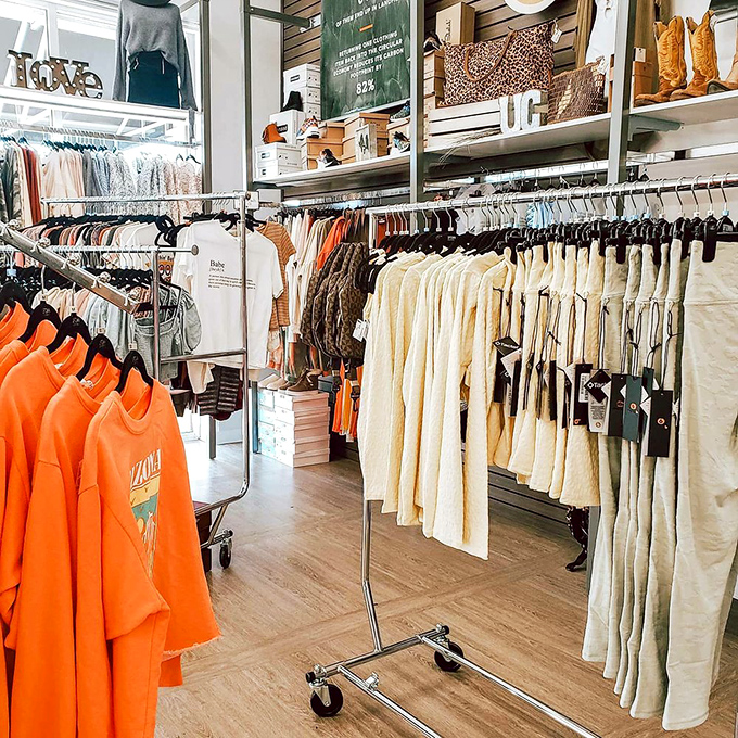 Fashion forward without breaking the bank! Perfectly organized racks showcase current styles that look straight from the mall, not someone's closet.