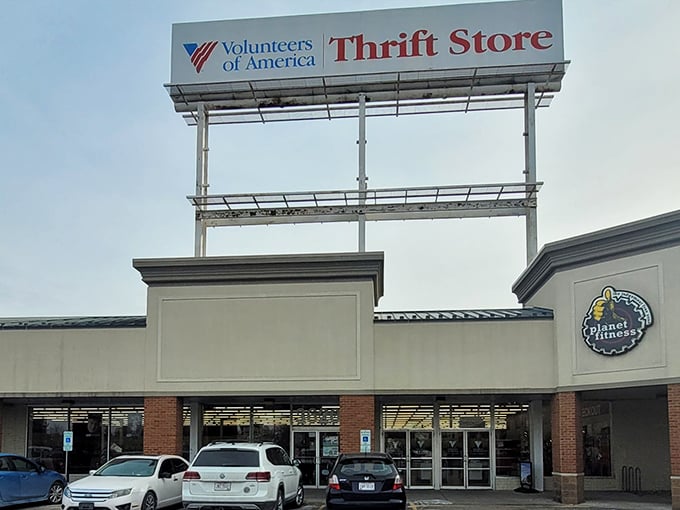 Clear skies and full carts – the perfect day to explore VOA's endless aisles of pre-loved possibilities.