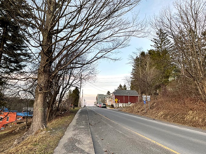 The road into Thomas reveals the town's perfect positioning between mountain wilderness and civilization—just remote enough to feel like an escape.