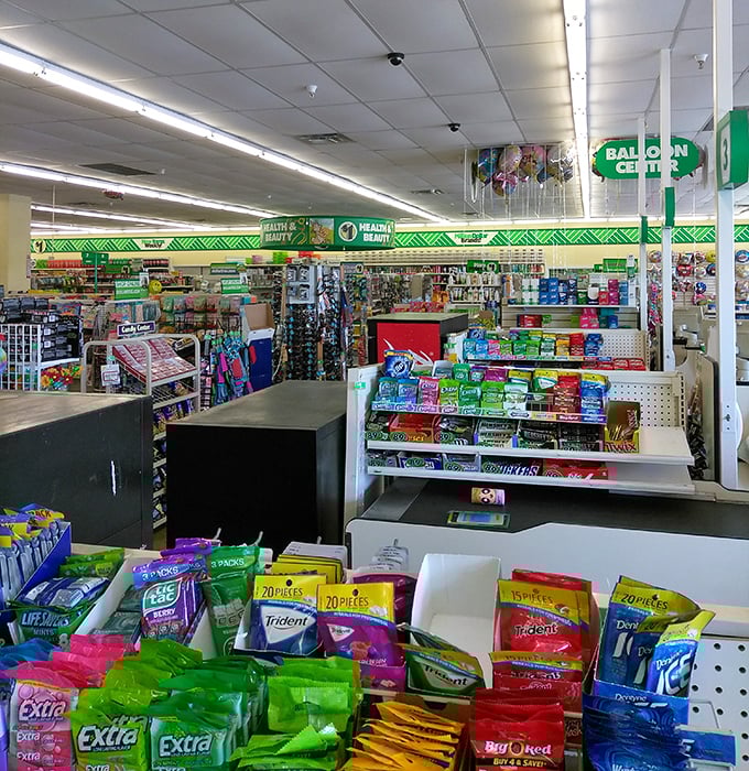 Forget fancy candy shops! This checkout display offers name-brand gum and mints that would cost triple elsewhere.