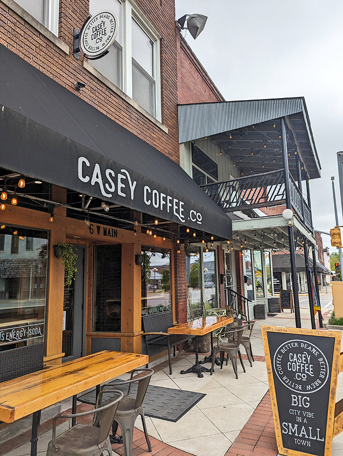 Big city vibe in a small town isn't just clever marketing – Casey Coffee Co. delivers metropolitan quality brews with heartland hospitality.