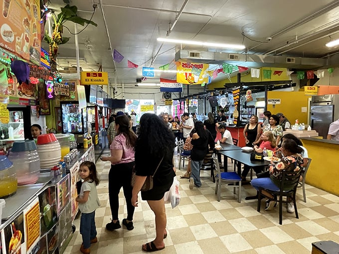 The food court buzzes with energy as locals gather for authentic eats. It's like a United Nations of flavor in the heart of Hillsboro.