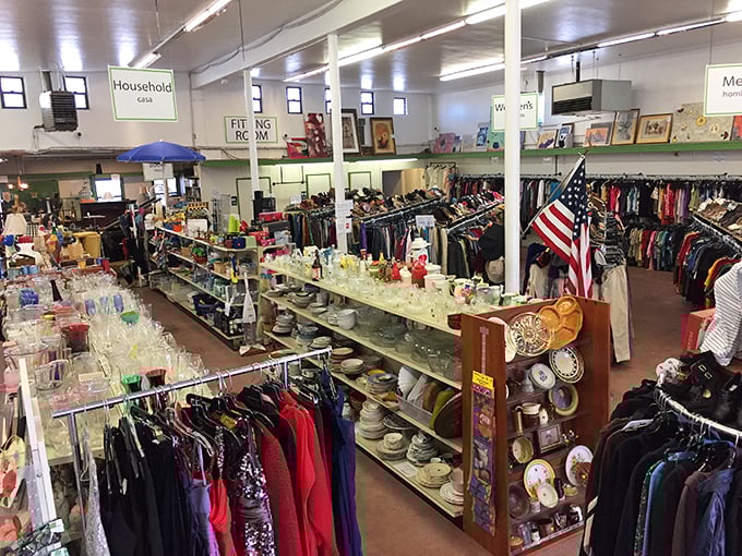 Not your grandmother's jumbled thrift store—Bridge Thrift's organized aisles make treasure hunting less "Where's Waldo?" and more "Look what I found!"