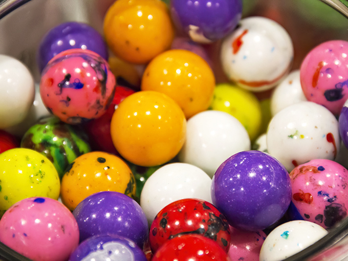 These colorful jawbreakers aren't just candy—they're time-commitment relationships that reward patient nibblers with changing flavors.