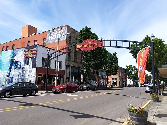 Main Street's colorful facades and historic buildings create a movie-set perfection that Hollywood has actually borrowed several times.