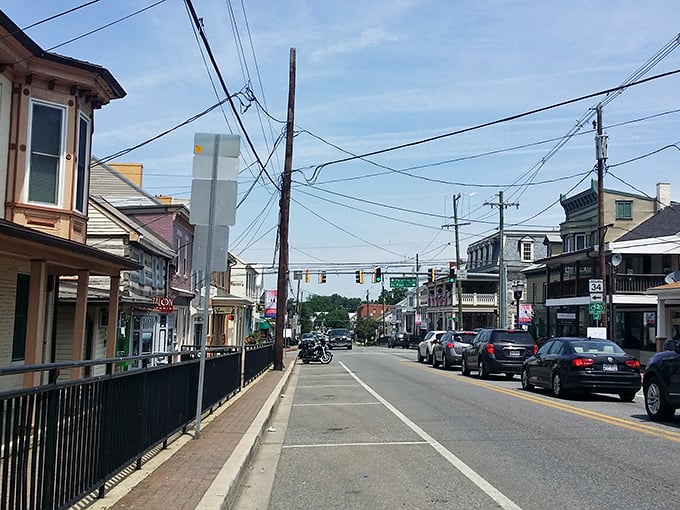 The architectural time capsule of Boonsboro's downtown invites you to stroll past storefronts where modern businesses thrive in historic shells.