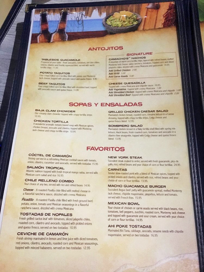 This menu isn't just a list of items—it's a roadmap to happiness. Each entry promising a different kind of seafood bliss.