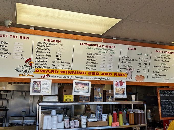 That menu board isn't just a list—it's a roadmap to happiness. Notice how "Award Winning" isn't just marketing speak when the parking lot's full at 11:30am.