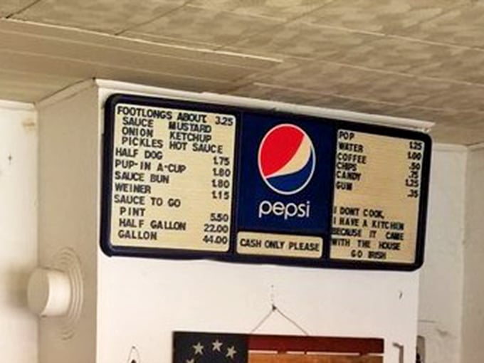 The menu board at Remo's is a masterclass in simplicity. No fancy descriptions needed when your reputation speaks for itself.