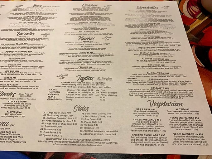 The menu at La Tonalteca isn't just extensive—it's practically a novel with a delicious plot twist on every page.