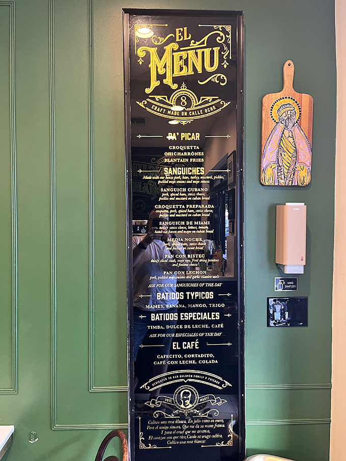 This isn't just a menu – it's a roadmap to Cuban sandwich nirvana. Each option more tempting than the last.
