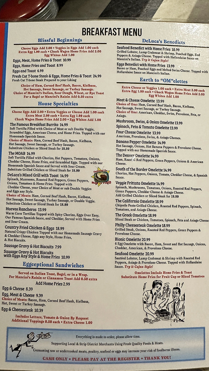 The menu reads like breakfast poetry – where else can you find "Earth to OM-elettes" and "Blissful Beginnings"?