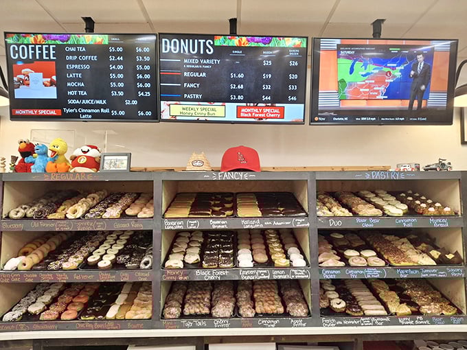 Life's important decisions on display – the menu board that's launched a thousand breakfast dilemmas and delighted morning commuters.