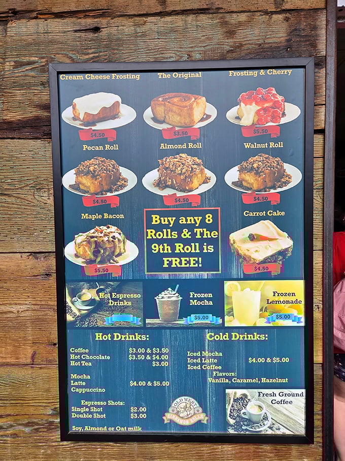 The menu board that's launched a thousand diet cheat days. Each option more tempting than the last, like a delicious choose-your-own-adventure.