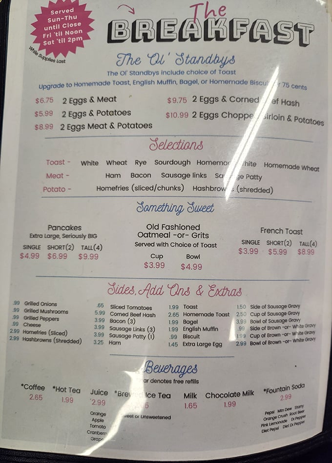 The menu board doesn't need fancy fonts or trendy descriptions – these breakfast classics have stood the test of time for good reason.