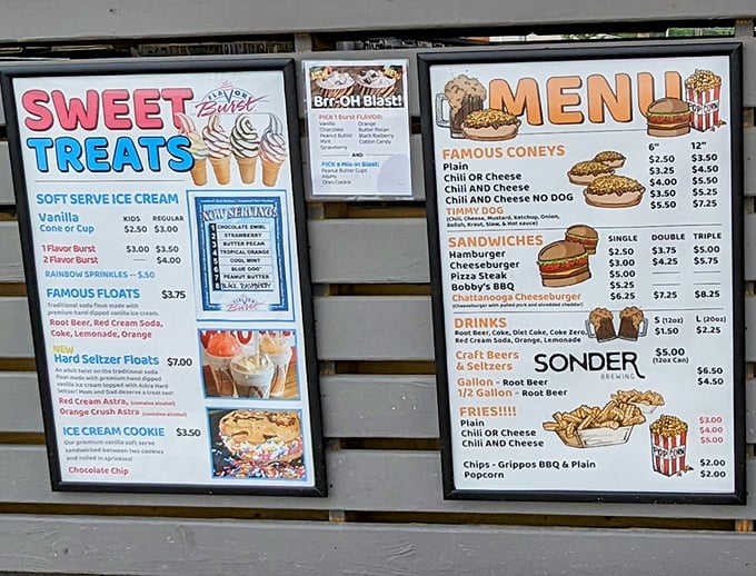 This menu board is a beautiful rebellion against $18 avocado toast and deconstructed anything. Simple food, honest prices, and zero pretension. 