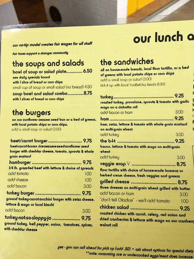A menu that reads like poetry to hungry souls—simple, honest food with no pretension, just the promise of satisfaction.
