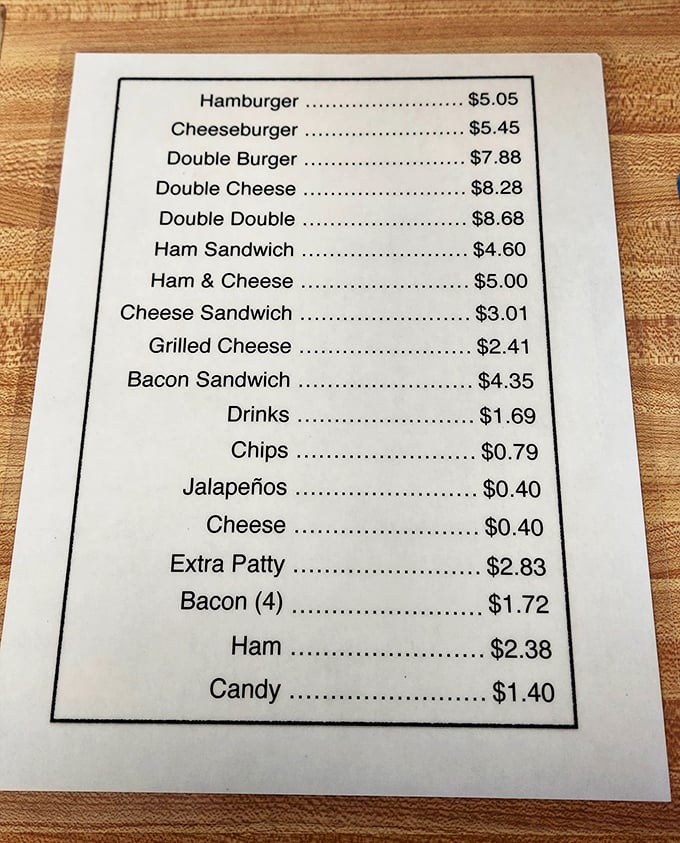 A menu so straightforward it's practically poetry. No fusion confusion here—just the essentials that have kept Texans coming back since 1916.