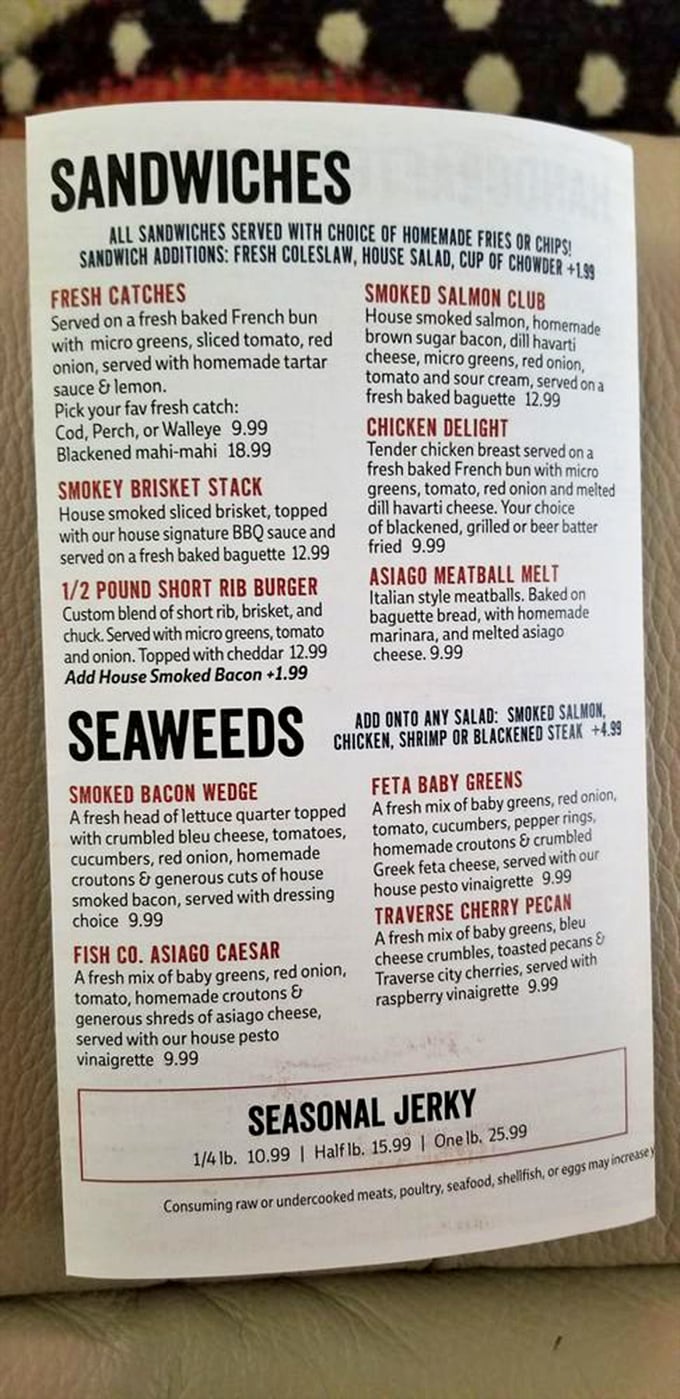 This menu isn't just a list of dishes—it's a treasure map where X marks the spot for your next food obsession.