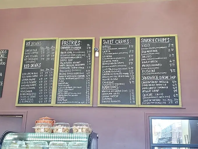 The menu board is like a roadmap to happiness. So many choices, so little room in your stomach.