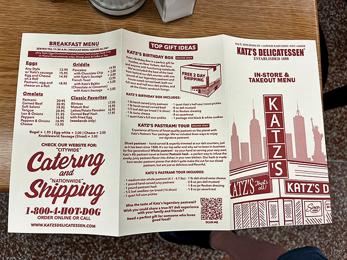 This menu isn't just a list of food options – it's a historical document, a roadmap to culinary bliss, and possibly the most important reading material in Manhattan.