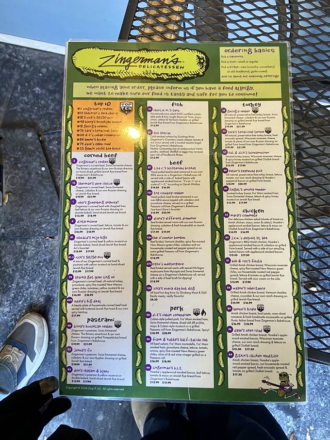 The menu at Zingerman's isn't just a list—it's a novel of possibilities, a roadmap to deliciousness that requires strategic planning.
